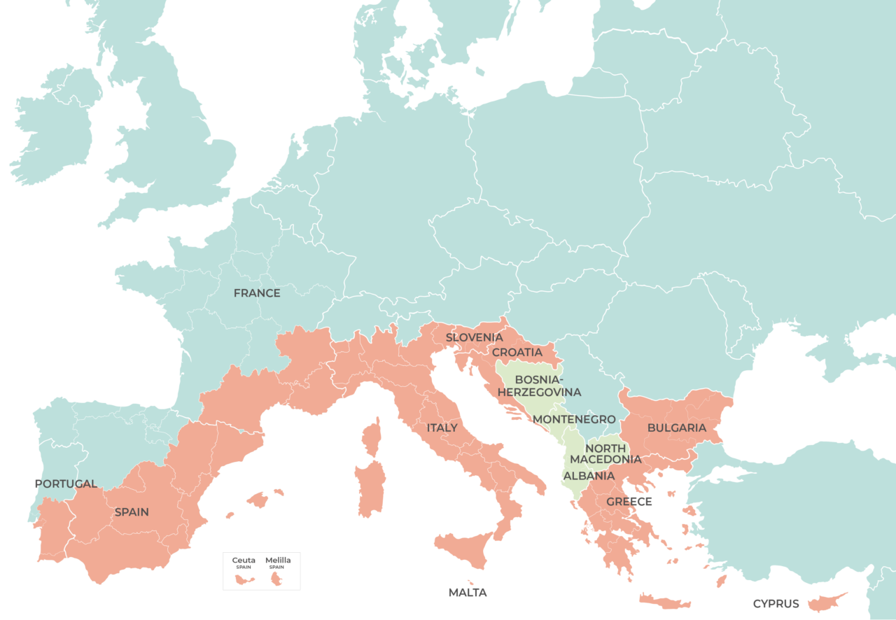 Where we work - Programme Interreg Euro-MED